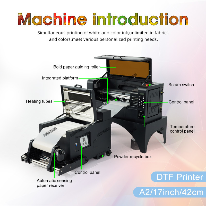 A2 DTF Printer with XP600 Heads for T-Shirt Printing