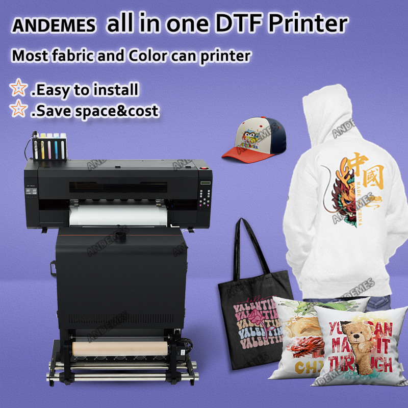 24inch All-in-One DTF Printer with i3200 Print Head and CMYKW Inkjet ...