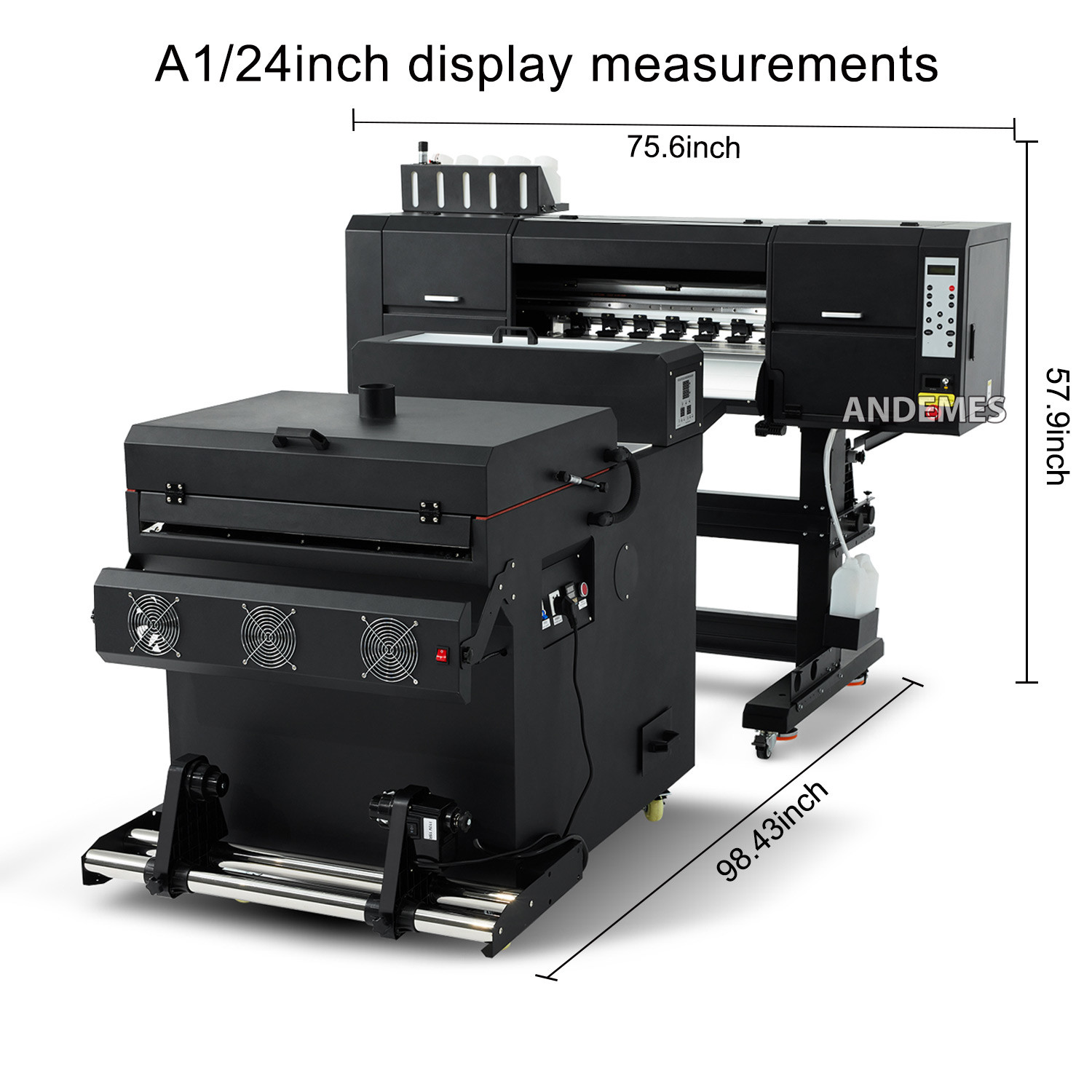 Multicolor 60cm DTF Printing Machine Set with Dual Heads and Powder ...